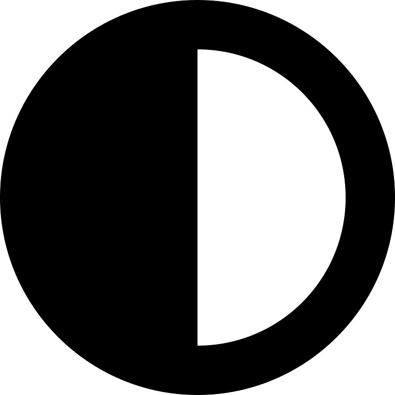 Contrast icon. Free download transparent .PNG | Creazilla