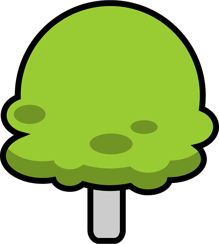 Green foliage tree icon. Free download transparent .PNG | Creazilla