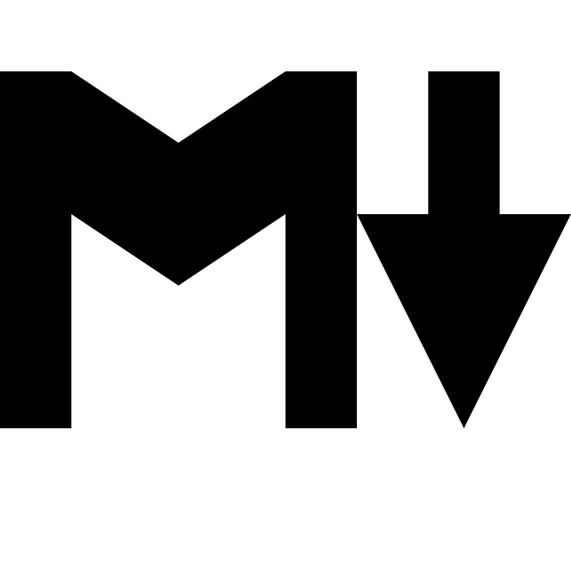 Lang-markdown icon. Free download transparent .PNG | Creazilla