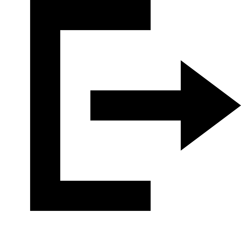 Log-out icon. Free download transparent .PNG | Creazilla