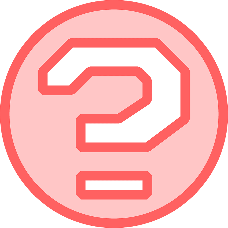 Round rosy question mark icon. Free download transparent .PNG | Creazilla