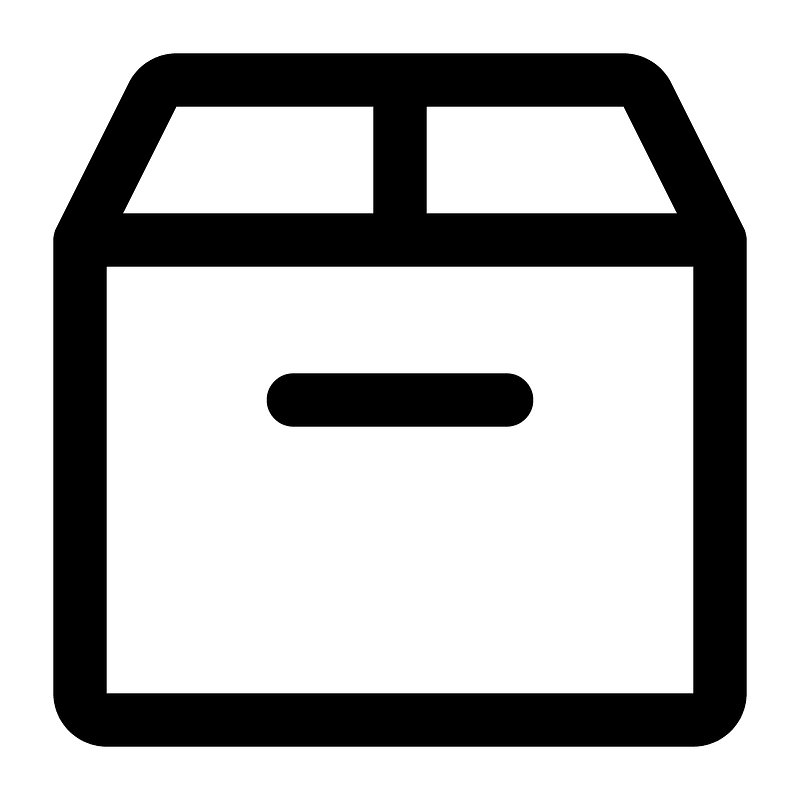 Archive icon. Free download transparent .PNG | Creazilla