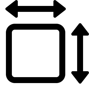 Dimensions icon. Free download transparent .PNG | Creazilla