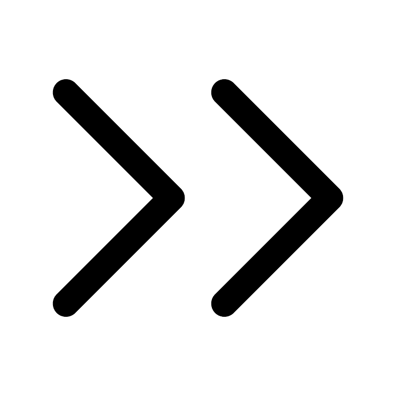 Double-arrow-right icon. Free download transparent .PNG | Creazilla