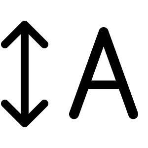 Font-size icon. Free download transparent .PNG | Creazilla