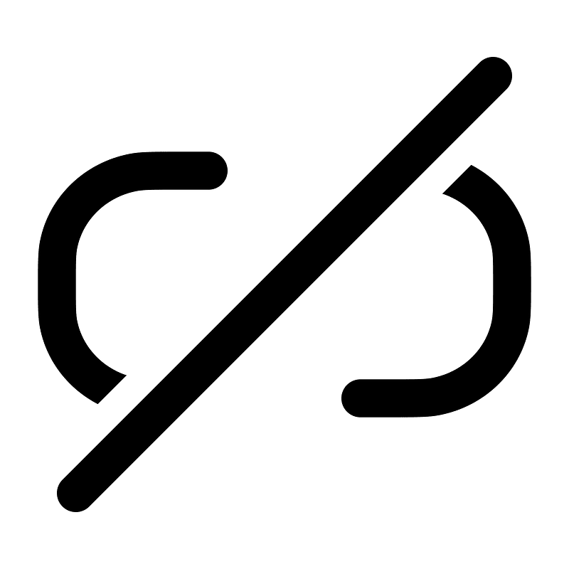 Link-break icon. Free download transparent .PNG | Creazilla