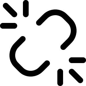 Link-break icon. Free download transparent .PNG | Creazilla