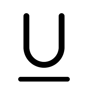Underline icon. Free download transparent .PNG | Creazilla