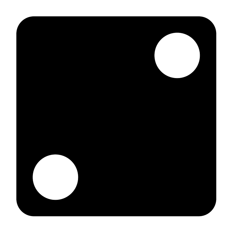 Dice-two icon. Free download transparent .PNG | Creazilla
