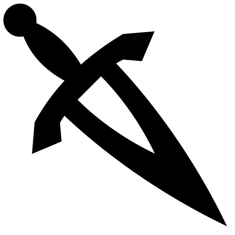 Plain-dagger icon. Free download transparent .PNG | Creazilla