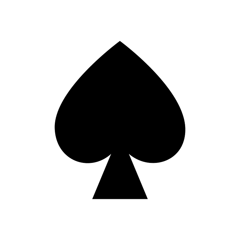 Spades icon. Free download transparent .PNG | Creazilla