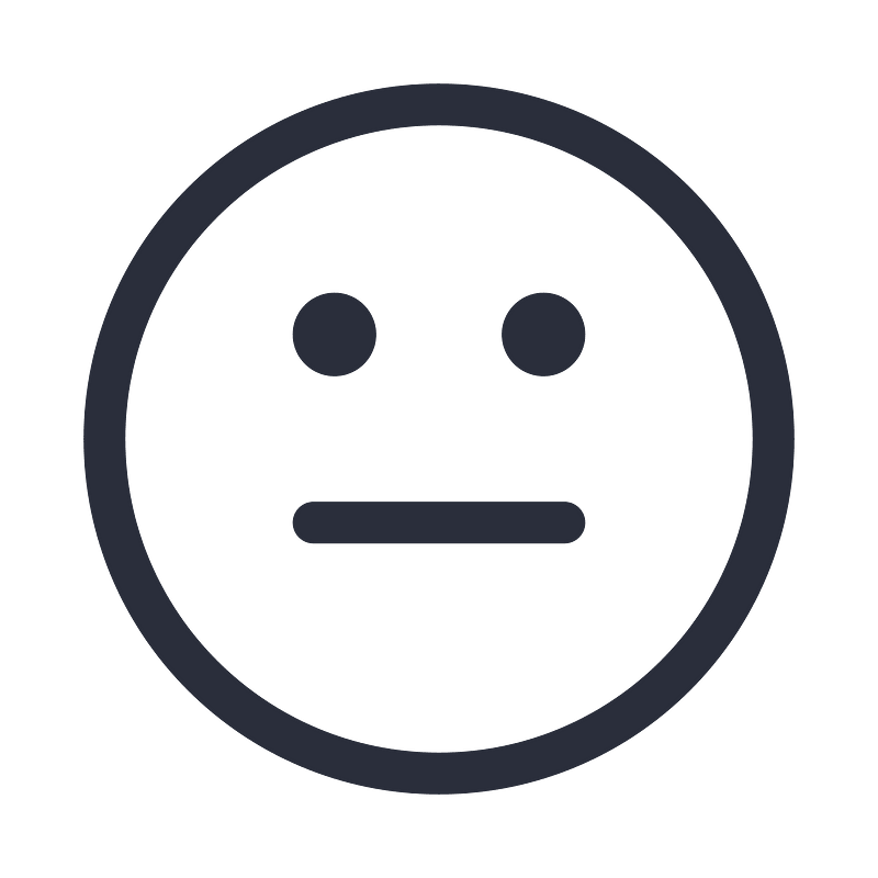 Face neutral icon. Free download transparent .PNG | Creazilla