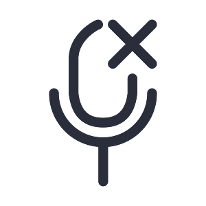 Microphone muted icon. Free download transparent .PNG | Creazilla