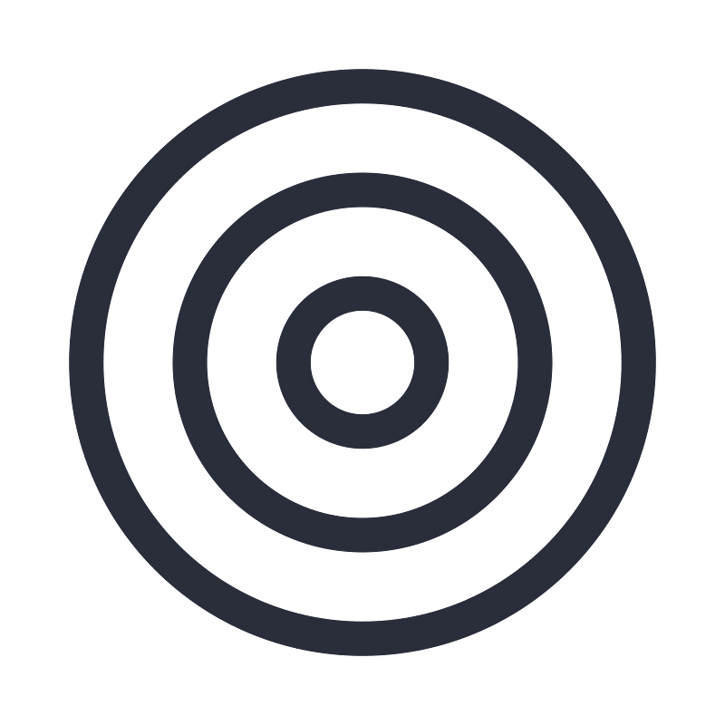 Target icon. Free download transparent .PNG | Creazilla