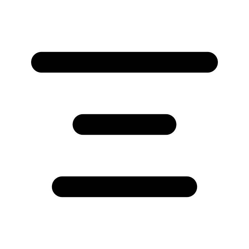 Align-center icon. Free download transparent .PNG | Creazilla