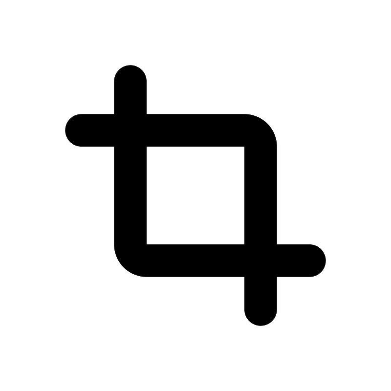 Crop icon. Free download transparent .PNG | Creazilla