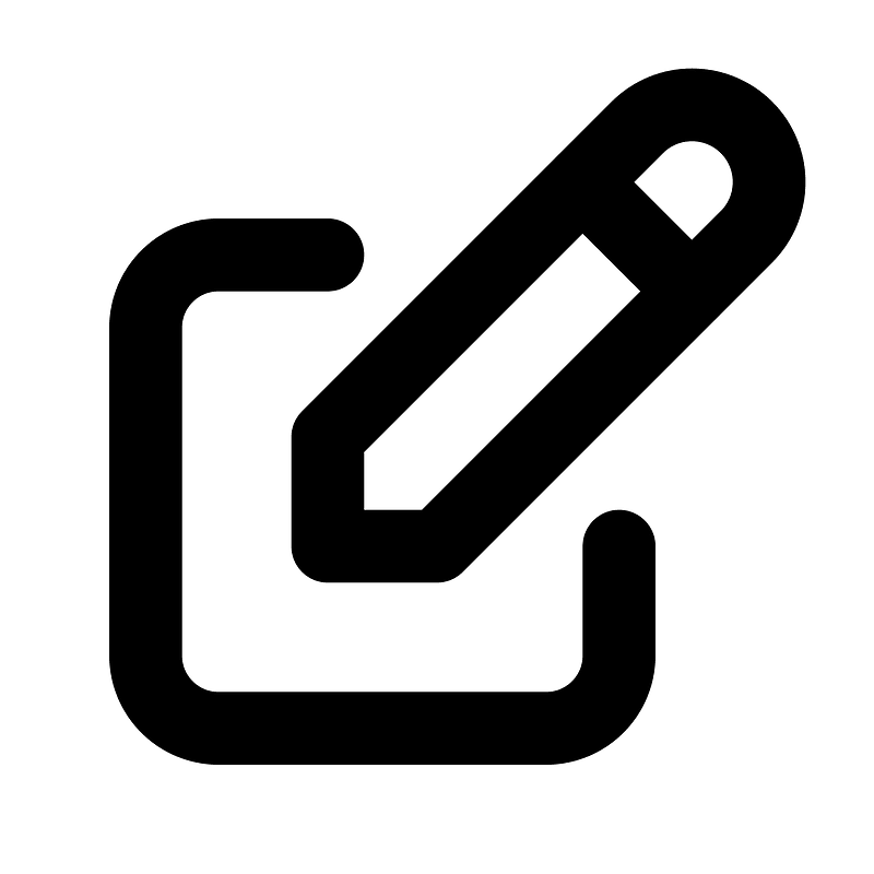 Edit icon. Free download transparent .PNG | Creazilla