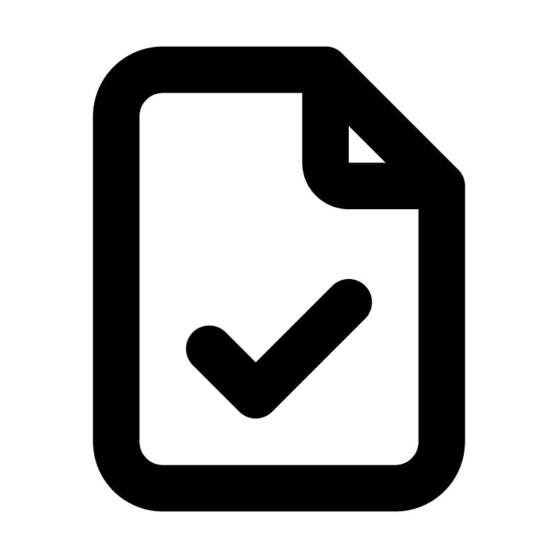 File-check icon. Free download transparent .PNG | Creazilla