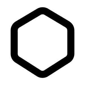 Hexagon icon. Free download transparent .PNG | Creazilla