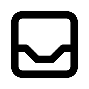 Inbox icon. Free download transparent .PNG | Creazilla