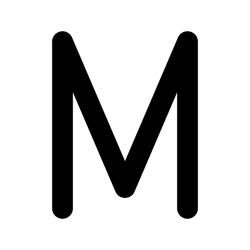 Letter-m icon. Free download transparent .PNG | Creazilla