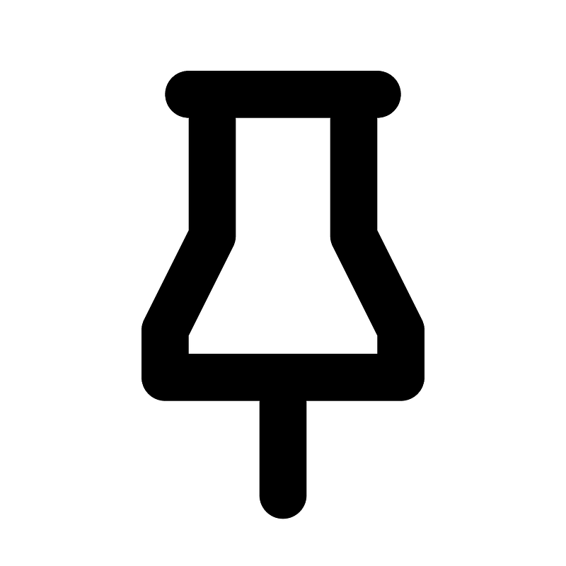 Pinned icon. Free download transparent .PNG | Creazilla