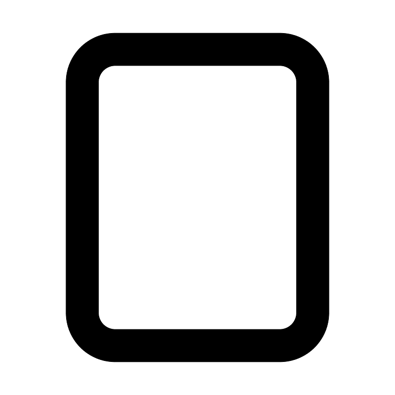 Rectangle-vertical icon. Free download transparent .PNG | Creazilla