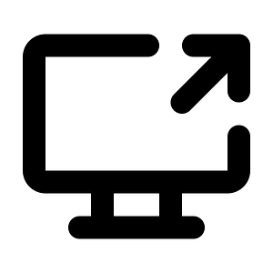 Screen share icon. Free download transparent .PNG | Creazilla