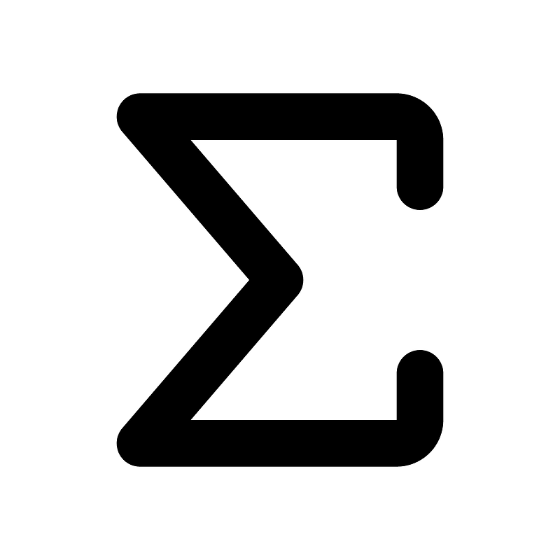 Sum icon. Free download transparent .PNG | Creazilla