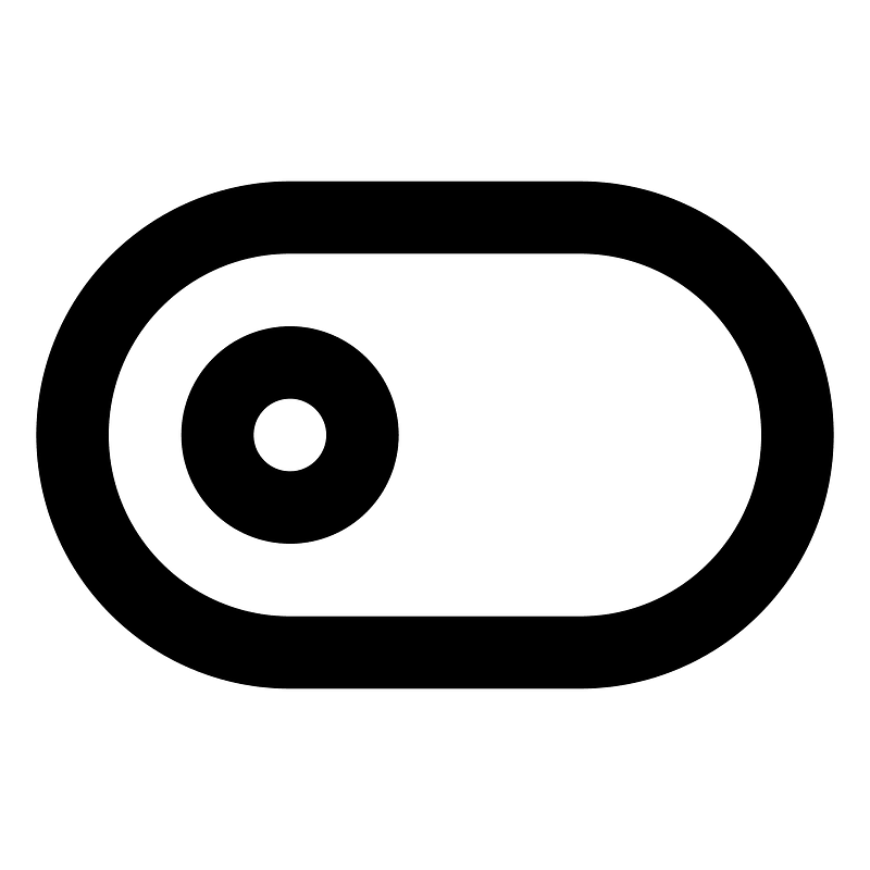 Toggle-left icon. Free download transparent .PNG | Creazilla