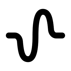 Sine-wave icon. Free download transparent .PNG | Creazilla