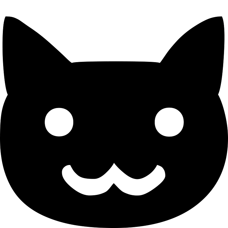 Cat face icon. Free download transparent .PNG | Creazilla