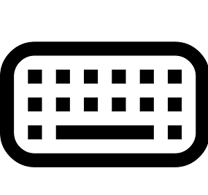 Keyboard icon. Free download transparent .PNG | Creazilla