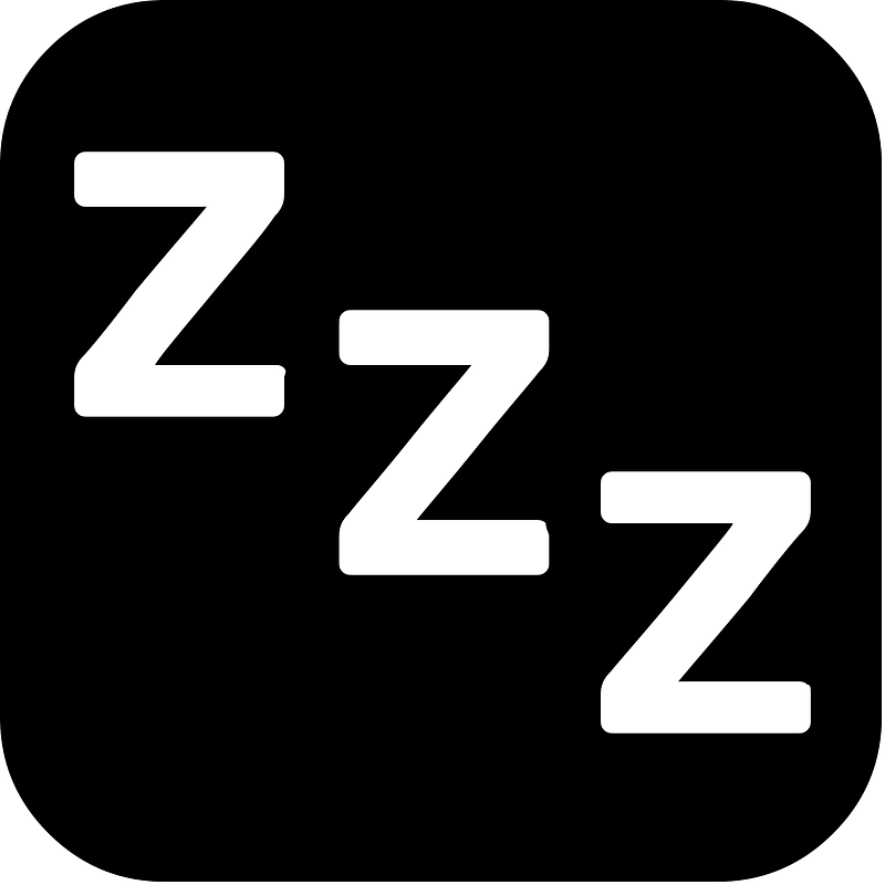 Rounded sleep zzz icon. Free download transparent .PNG | Creazilla