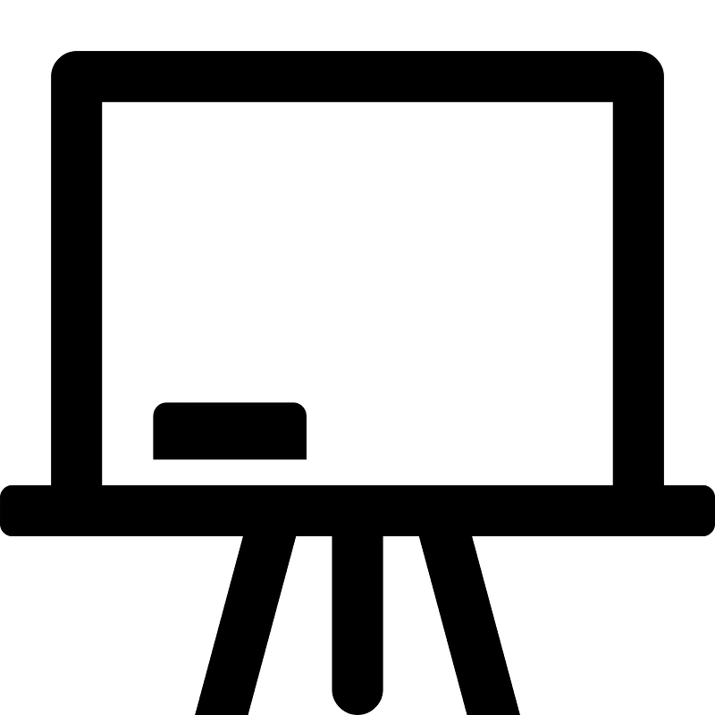 White board icon. Free download transparent .PNG | Creazilla