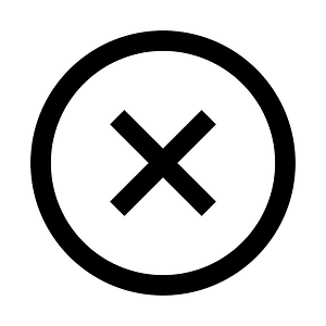 Cancel icon. Free download transparent .PNG | Creazilla