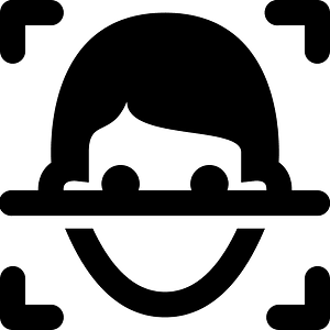 Facial Recognition Scan icon. Free download transparent .PNG | Creazilla