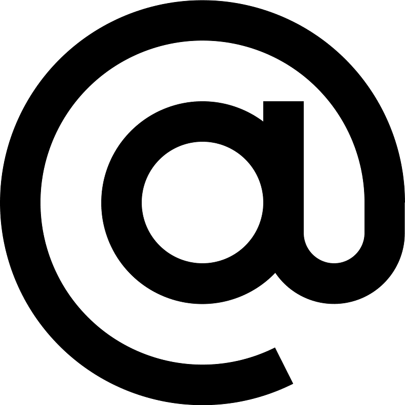 At-symbol - Free vector icons on creazilla.com