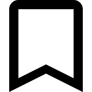 Bookmark-outline icon. Free download transparent .PNG | Creazilla