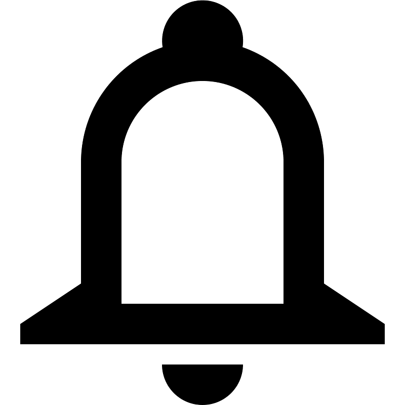 Notifications-outline icon. Free download transparent .PNG | Creazilla