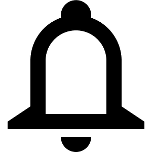 Notifications-outline icon. Free download transparent .PNG | Creazilla