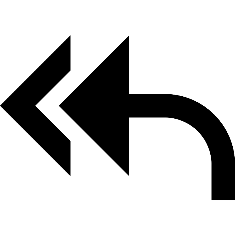 Reply-all icon. Free download transparent .PNG | Creazilla