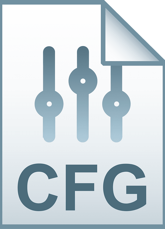 Cfg icon. Free download transparent .PNG | Creazilla