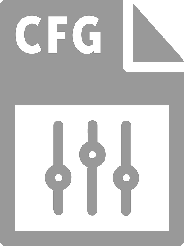 Cfg icon. Free download transparent .PNG | Creazilla