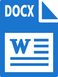Docx icon. Free download transparent .PNG | Creazilla