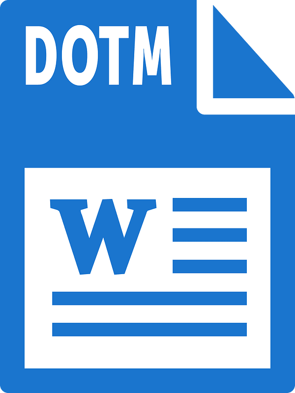 Dotm icon. Free download transparent .PNG | Creazilla