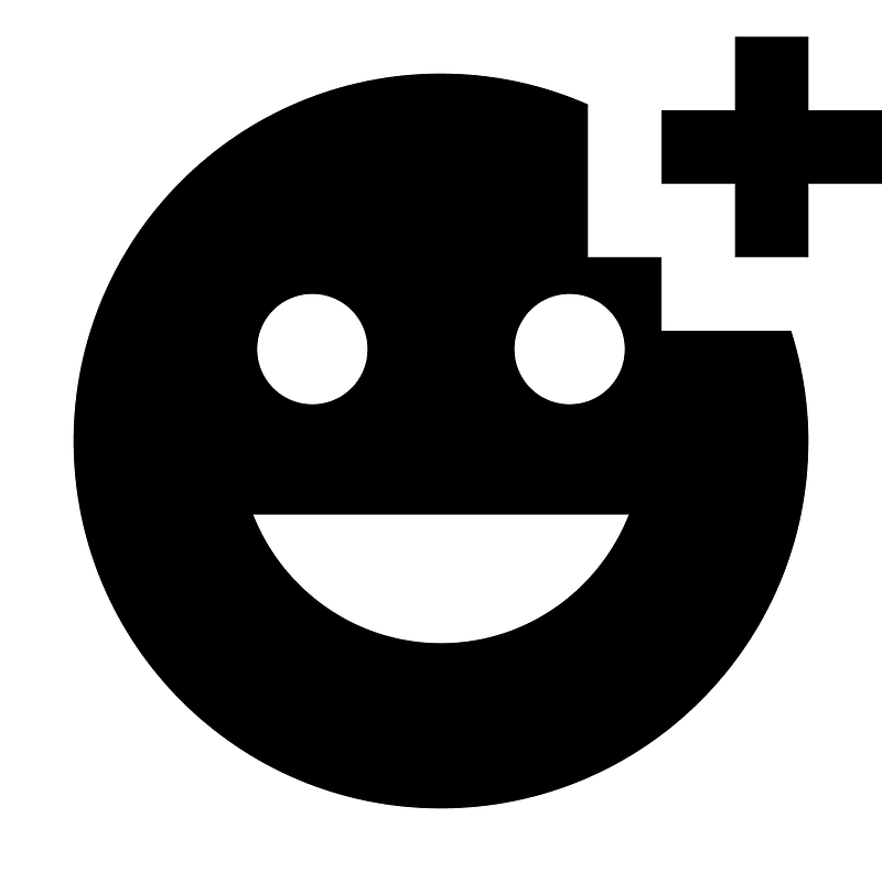 Add reaction icon. Free download transparent .PNG | Creazilla