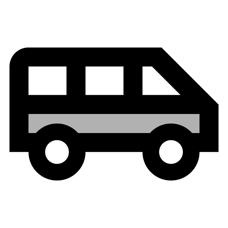 Airport shuttle icon. Free download transparent .PNG | Creazilla