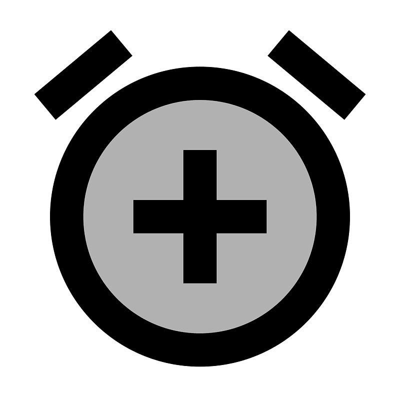 Alarm add icon. Free download transparent .PNG | Creazilla