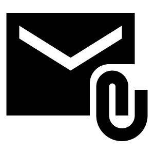 Attach email - Free vector icons on creazilla.com